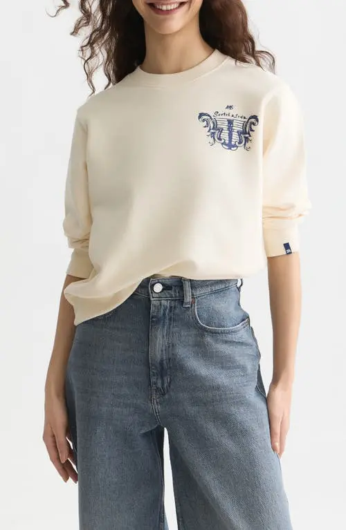Scotch & Soda Logo Detail Cotton Sweatshirt