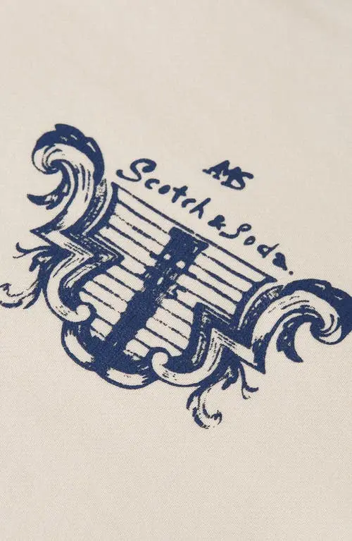 Scotch & Soda Logo Detail Cotton Sweatshirt