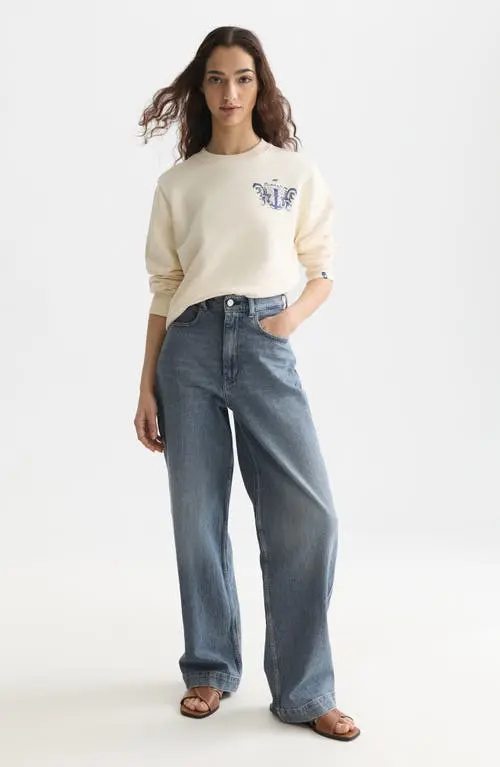 Scotch & Soda Logo Detail Cotton Sweatshirt