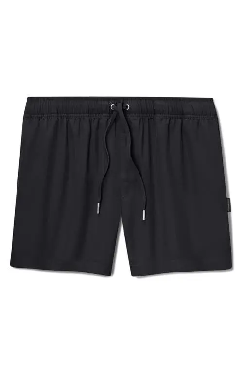 Tommy John Classic Upf 50+ Swim Trunks - Black