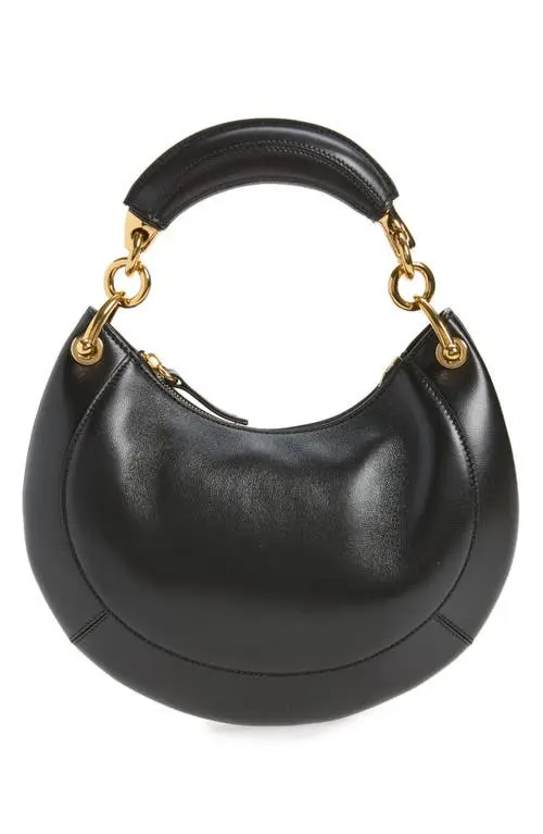 Chloé Calfskin Banana Hobo Bag - Black