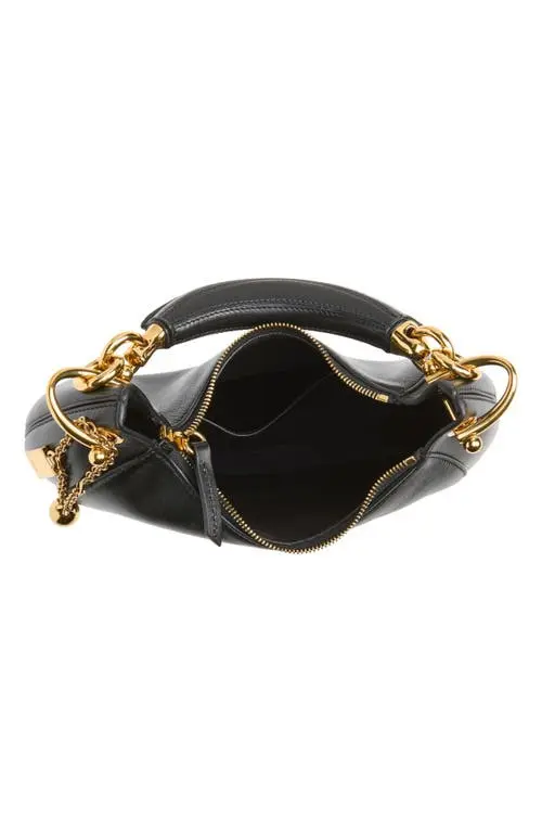 Chloé Calfskin Banana Hobo Bag - Black