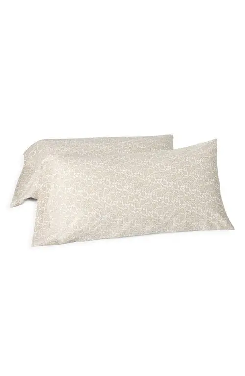 COYUCHI Print Organic Cotton Percale Pillowcases - Shell Robles