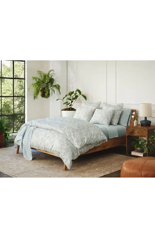 COYUCHI Camellia Organic Cotton Sateen Duvet Cover