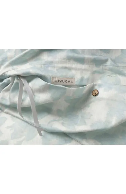 COYUCHI Camellia Organic Cotton Sateen Duvet Cover