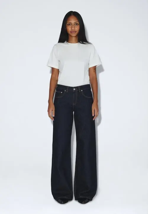 DR. DENIM Rhue Low Wide Jeans - Stream Rinse