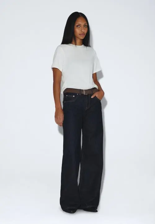 DR. DENIM Rhue Low Wide Jeans - Stream Rinse