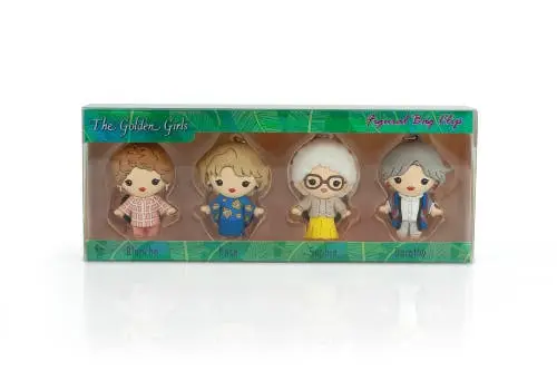GOLDEN GIRLS 4-piece Foam Figural Backpack Clip Set - Green