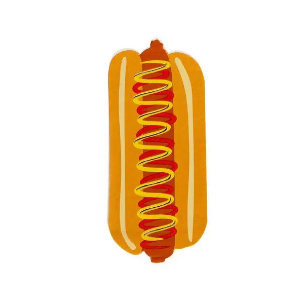 JOLLITY & CO 4th Of July Patriotic Hot Dog Guest Napkins - Assorted Pre-pack