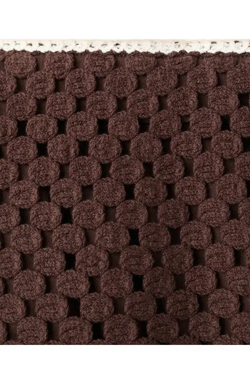 Mango Floral Crochet Stitch Miniskirt