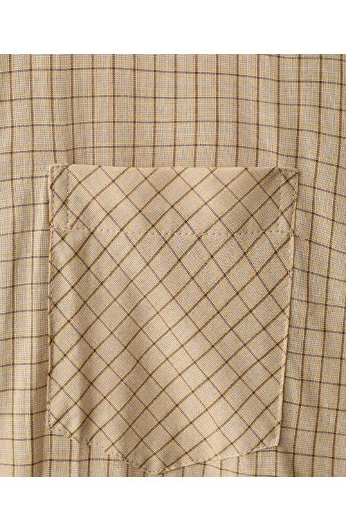 Mango Checkered Cotton Button-up Shirt
