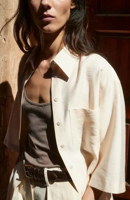 Mango Oversize Button-up Shirt
