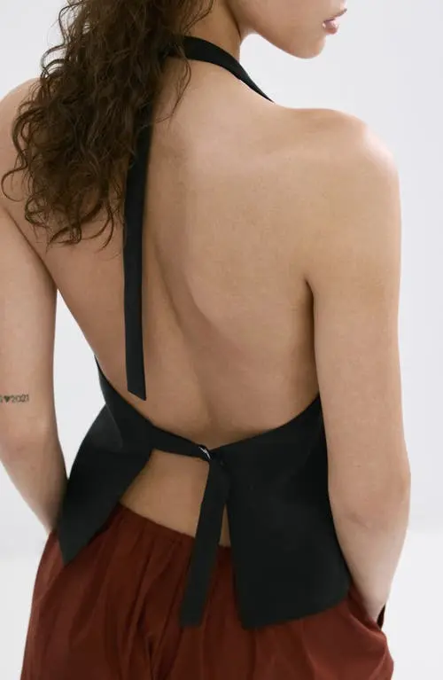 Mango Halter Crop Vest