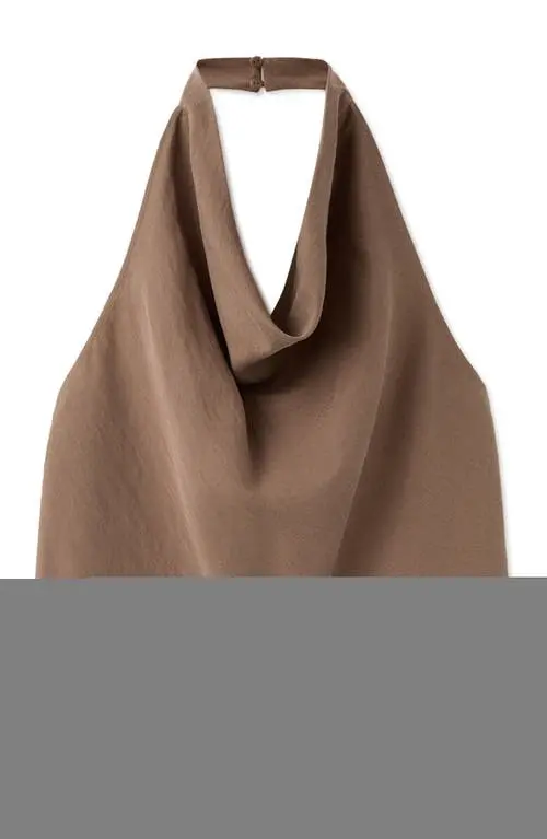 Mango Cowl Halter Neck Top