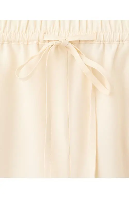 Mango Embroidered Cotton Drawstring Pants