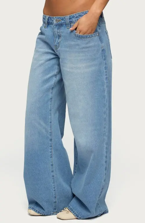EDIKTED Raiyne Low Rise Wide Leg Jeans