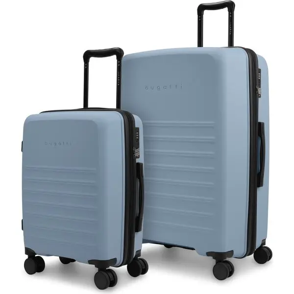 BUGATTI Seoul 2 Piece Hardside Luggage Set With Expansion - Blue