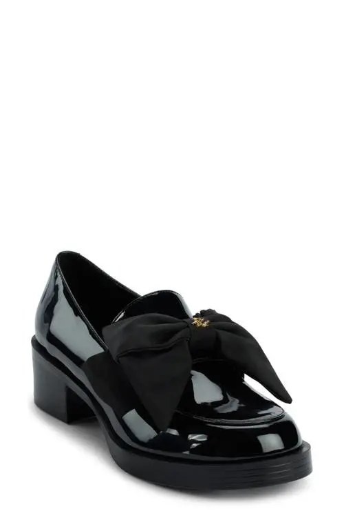 Karl Lagerfeld Paris Camilia Bow Loafer - Black