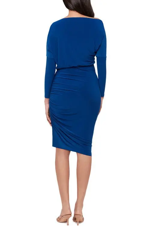 Miraclesuit Niki Ruched Off-the-shoulder Stretch Jersey Dress - Twilight