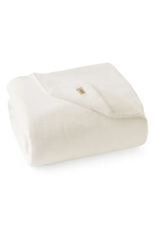 UGG Whitecap Fleece Bed Blanket - Snow
