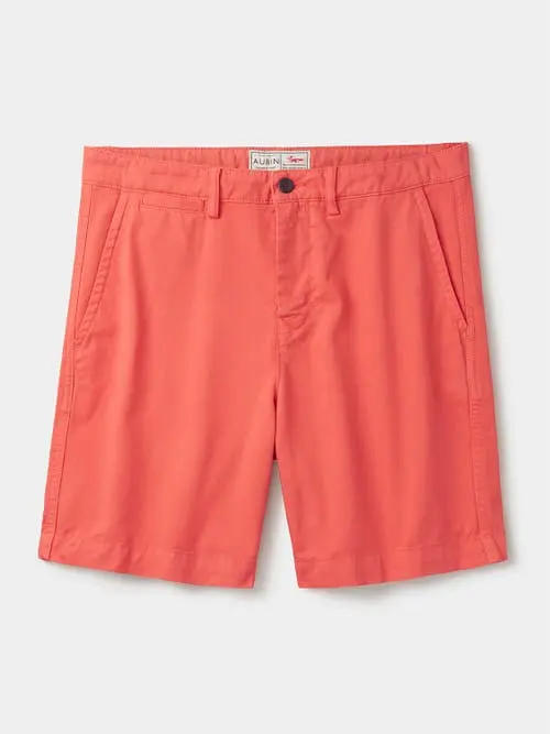 Aubin Stamford Chino Short - Tomato