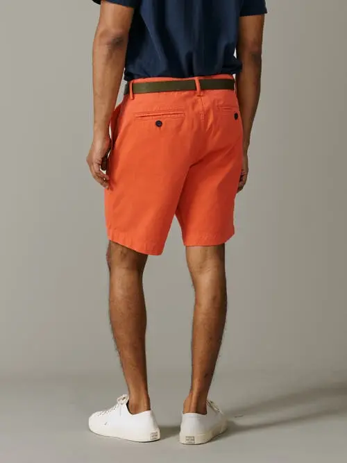 Aubin Stamford Chino Short - Tomato
