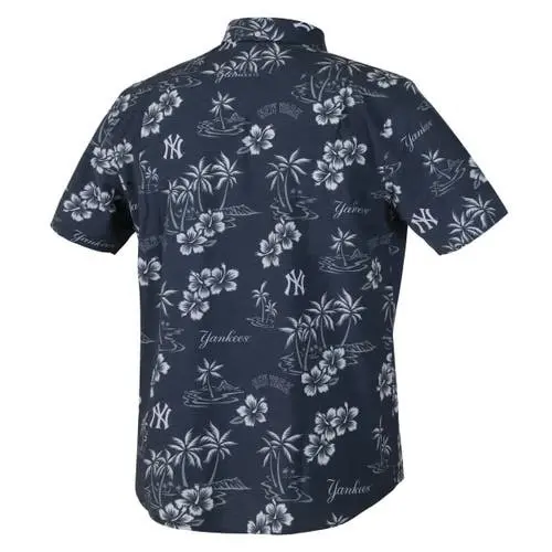 Reyn Spooner New York Yankees Kekai Performance Button-down Tri-blend Top