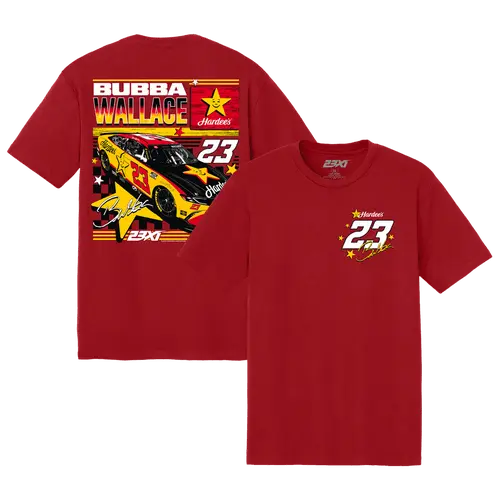 23XI RACING Bubba Wallace #23 Hardee's T-shirt - Red