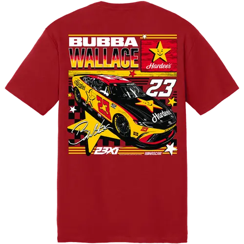 23XI RACING Bubba Wallace #23 Hardee's T-shirt