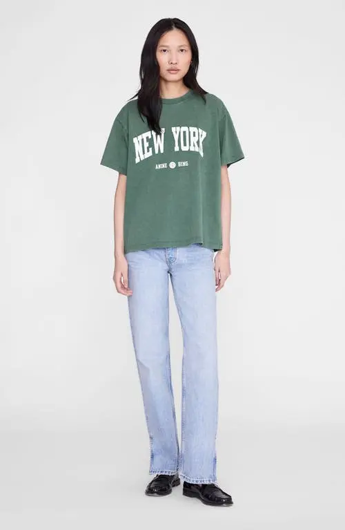 ANINE BING Cade New York University Tee - Cilantro