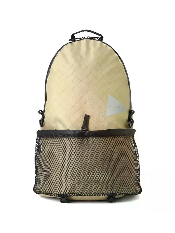 AND WANDER Ecopack Backpack With Logo Detail - Neutrals