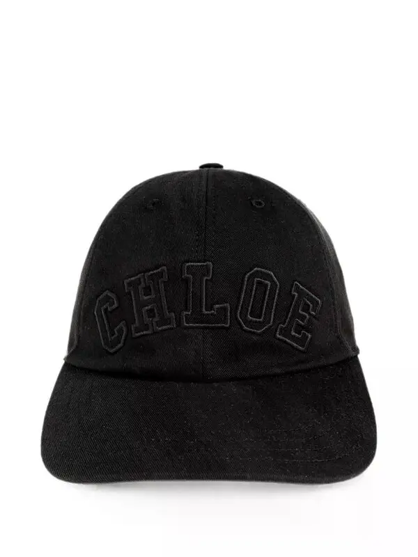 Chloé Logo-embroidered Cap - Black