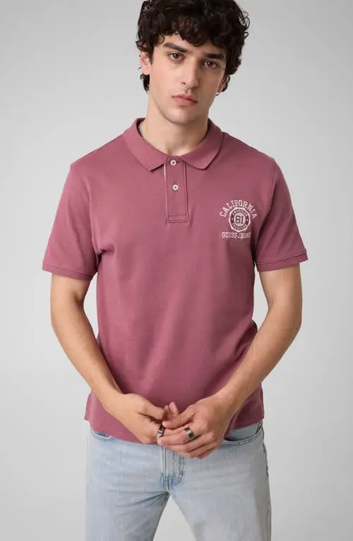 Guess Muscle Fit Sueded Jersey Polo