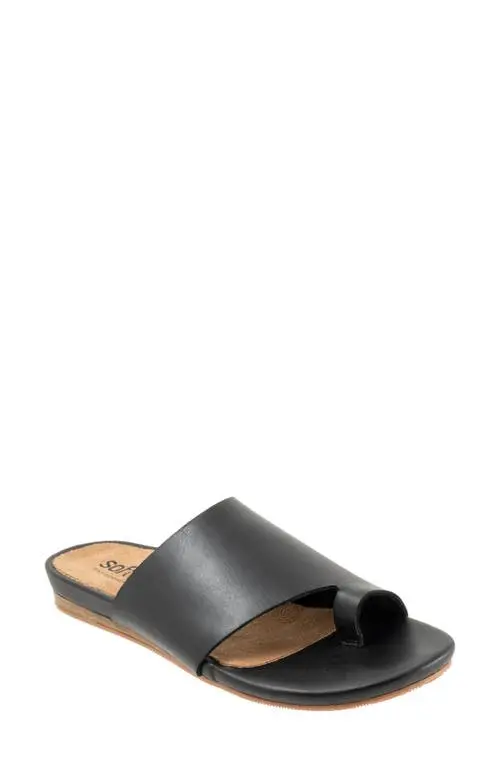 Softwalk Corsica 2.0 Toe Loop Sandal - Black