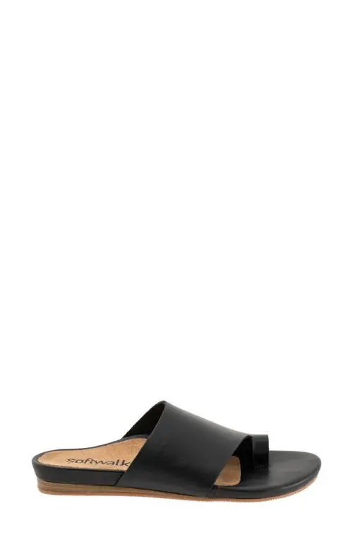 Softwalk Corsica 2.0 Toe Loop Sandal - Black