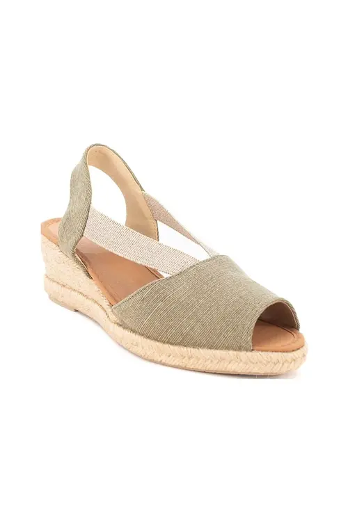 MENINA STEP Celia Heeled Sandal - Olive