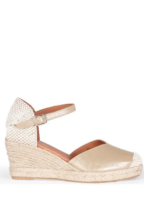 MENINA STEP Jimena Mid Strap Espadrille Sandal - Bronze