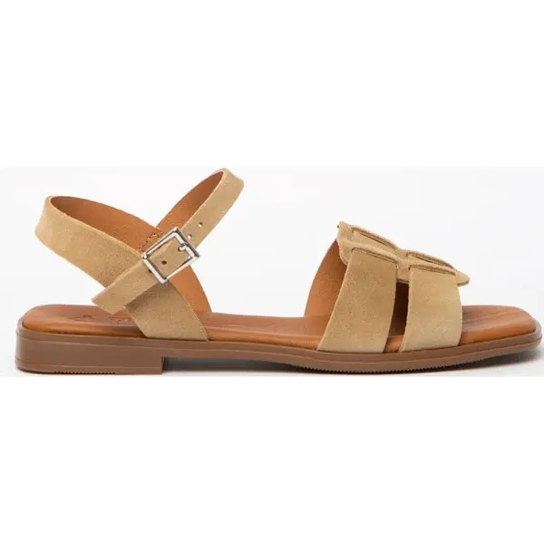 MENINA STEP Niva Flat Sandal - Light Sand