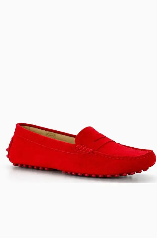 MENINA STEP Oporto Moccasin Loafer - Red
