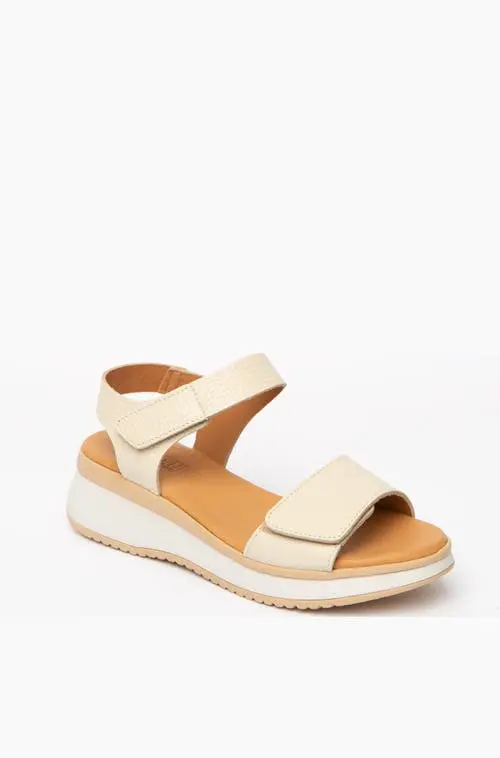 MENINA STEP Napoli Flat Sandal - Ivory