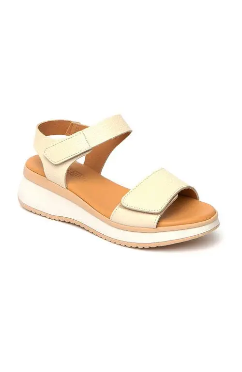 MENINA STEP Napoli Espadrille Wedge Sandals - Light Sand