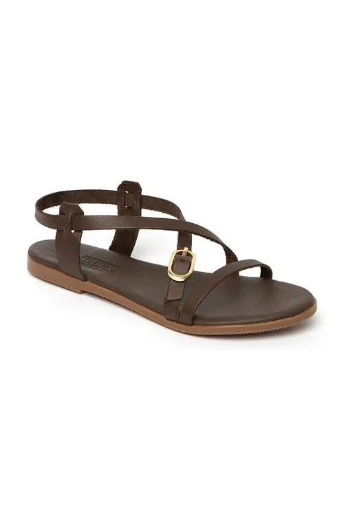 MENINA STEP Vera Flat Sandal - Chocolate