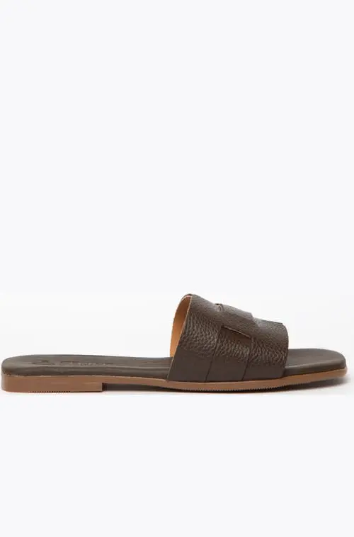 MENINA STEP Lucila Flat Sandal - Chocolate