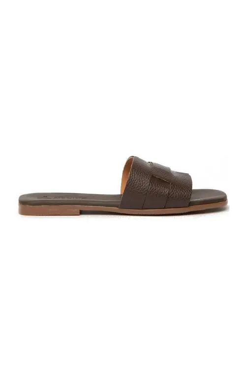 MENINA STEP Lucila Leather Espadrille - Chocolate