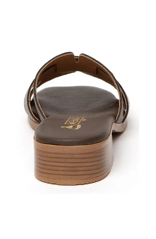 MENINA STEP Lucila Flat Sandal - Chocolate