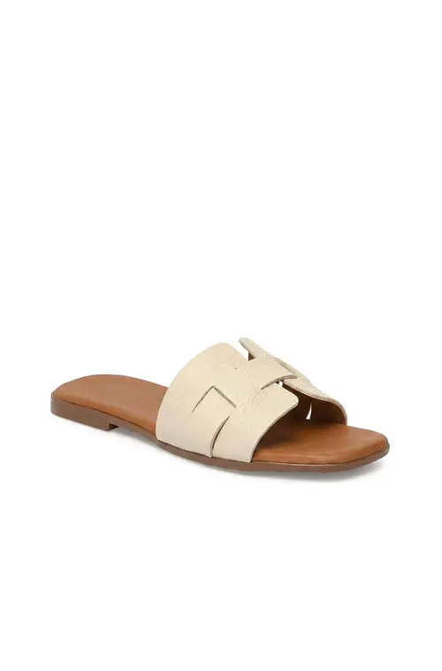 MENINA STEP Lucila Flat Sandal - Ivory