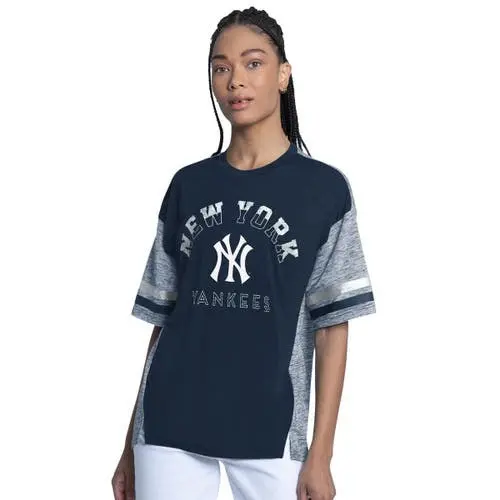 G-III 4HER BY CARL BANKS New York Yankees Oversized Top - Navy