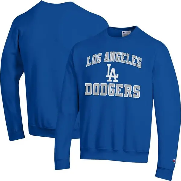 Champion Los Angeles Dodgers Heart & Soul Powerblend Sweatshirt - Royal