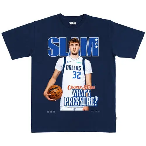 SLAM Cooper Flagg "what's Pressure?" Cover T-shirt - Navy