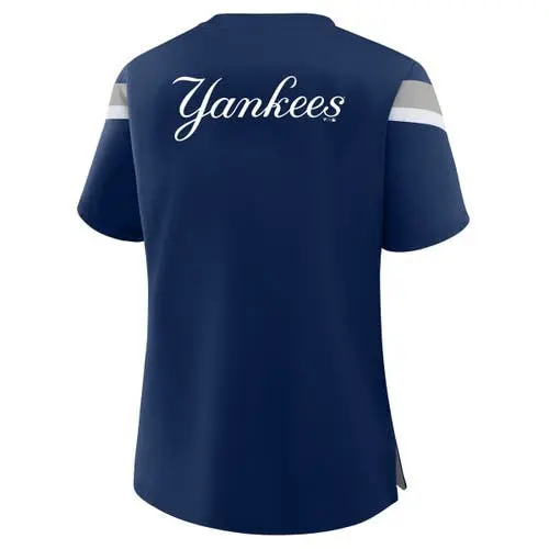 Profile New York Yankees Lace-up T-shirt - Navy